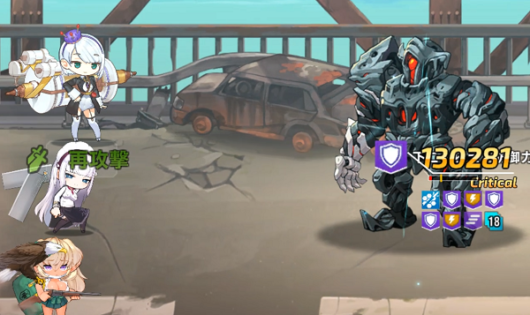 【日本版ラストオリジン】光届かぬ聖域 Ev1-3Ex 初心者向け安定周回編成例（リンク300%ソワン、オードリー、ケルベロス、ダークエルブン、ポップヘッドの1週4:40とカリアフ・ベラ添え1週 ...